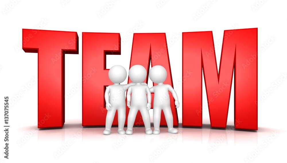 Team Stickman friends buddies pals Stock-Illustration | Adobe Stock