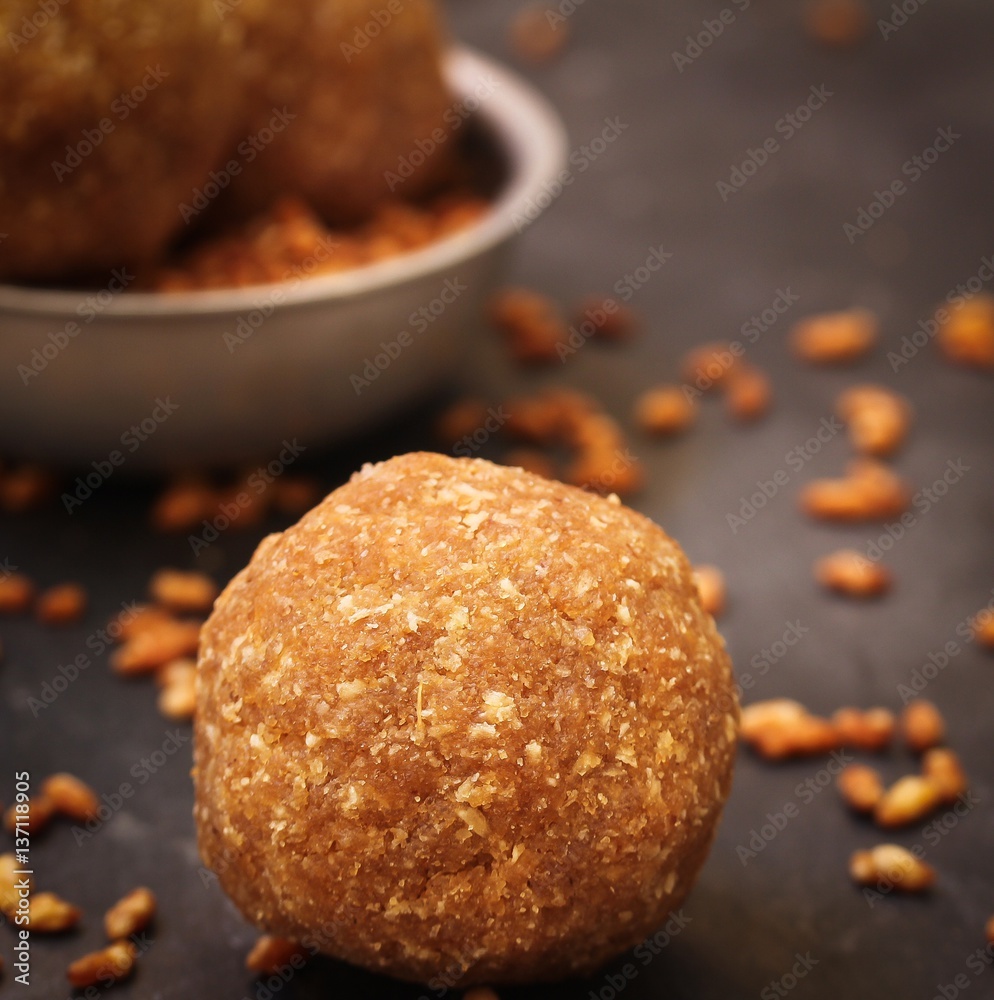 Rice Ladoo / Ari Unda - Kerala snack made of parboiled rice palm sugar ...