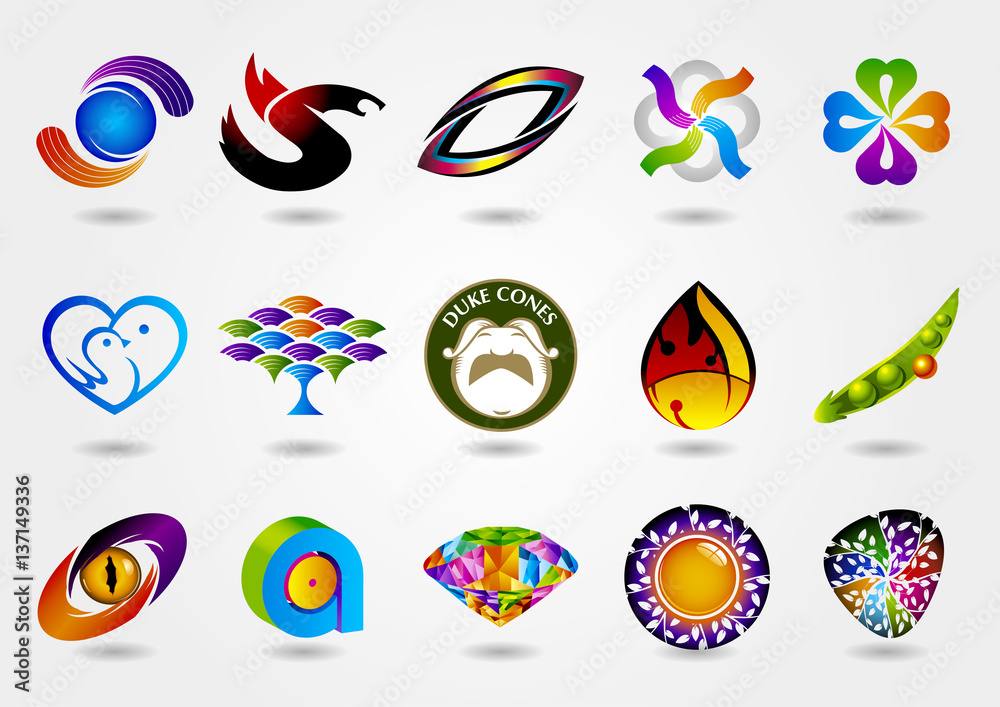 Logo set,logo collection,idea logo,creative logo design template,vector ...