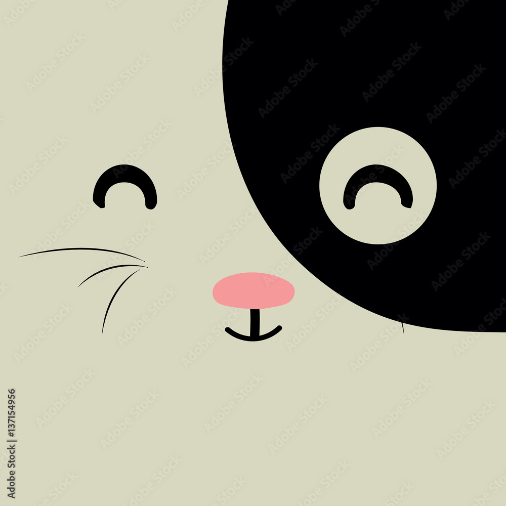 Cartoon cat Background Stock Vector | Adobe Stock