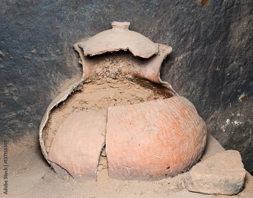Broken Pot, Found in Archeological Site Stock Photo | Adobe Stock