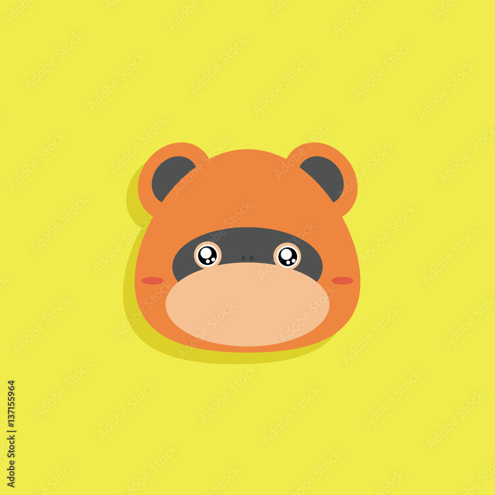 Cartoon monkey face Stock Vector | Adobe Stock