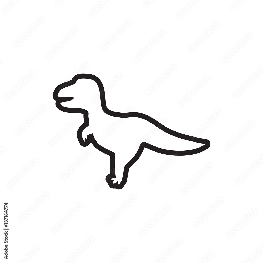 dinosaur icon illustration Stock Vector | Adobe Stock