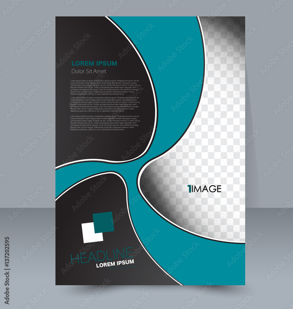 Abstract flyer design background. Brochure template. For magazine cover ...