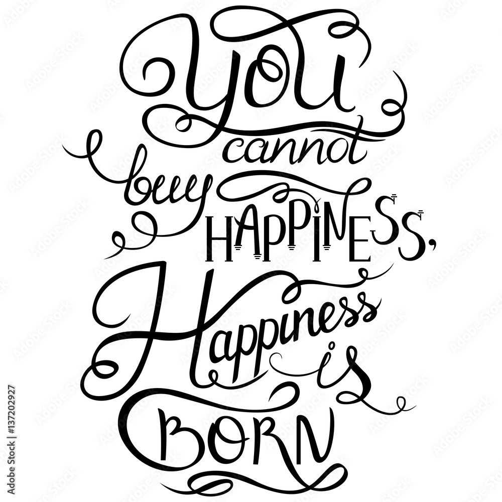 Modern hand drawn lettering. Handwritten inscriptions for layout and ...