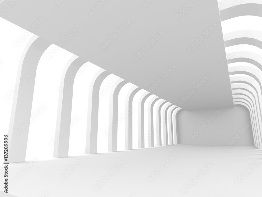 Abstract Modern Architecture Interior Background Stock Illustration ...