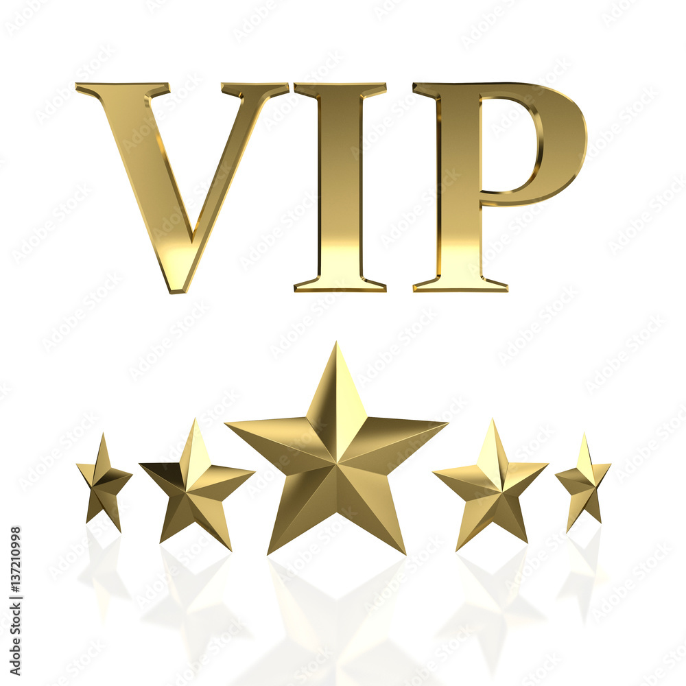 vip and golden star Stock Illustration | Adobe Stock