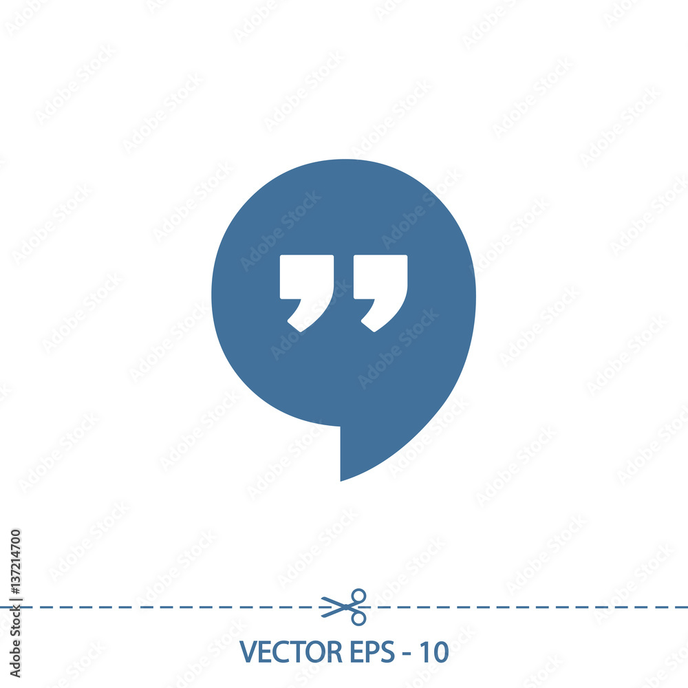 dialog icon, vector illustration. Flat design style Stock Vector ...