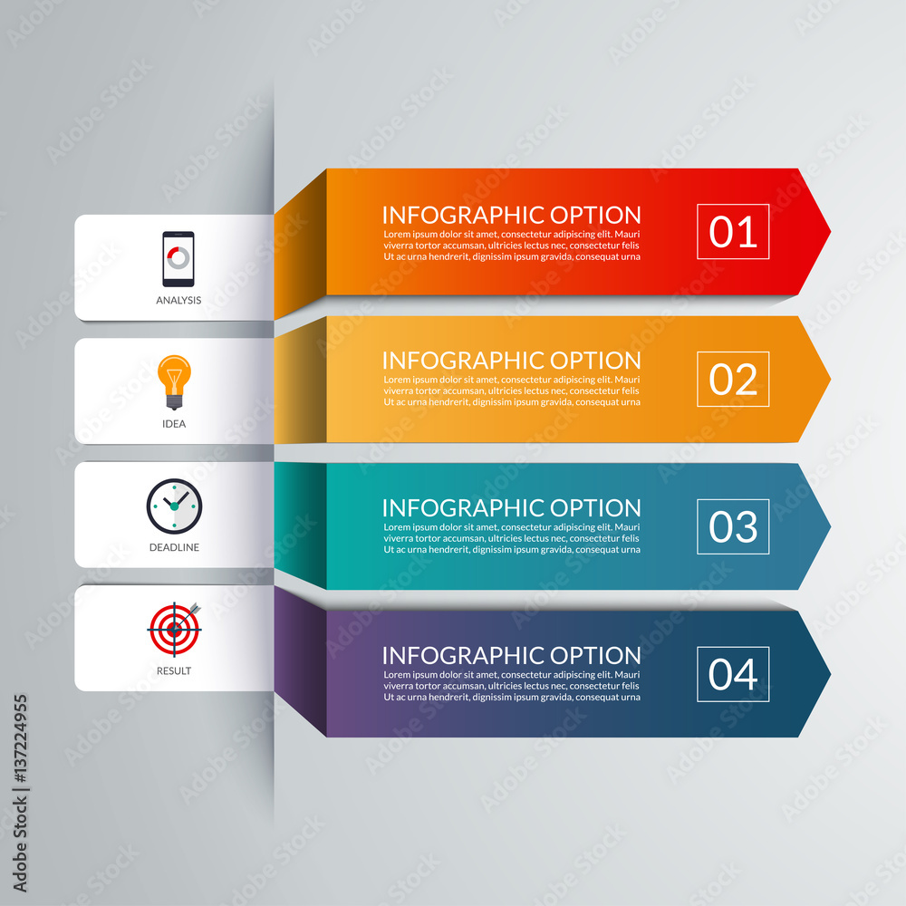 Infographic Arrows Vector