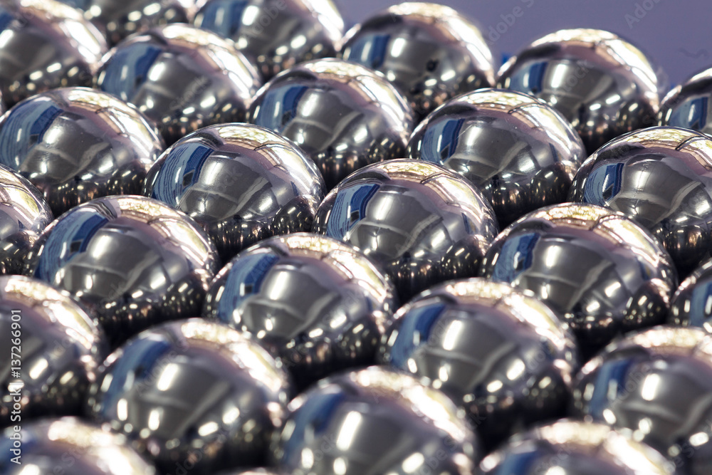 Metal balls for wallpaper or background Stock-Foto | Adobe Stock