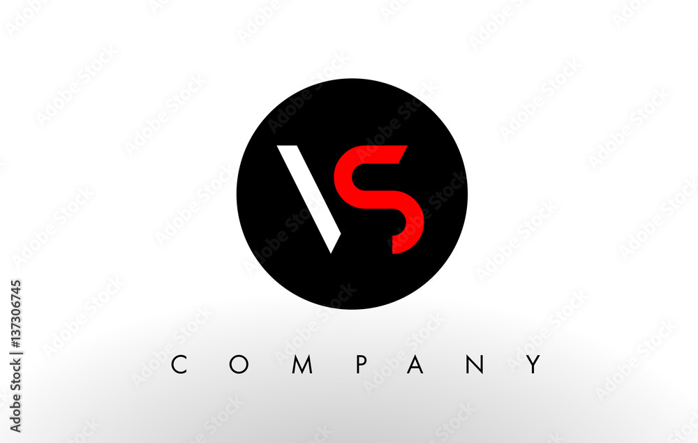 VS Logo. Letter Design Vector. Stock Vector | Adobe Stock