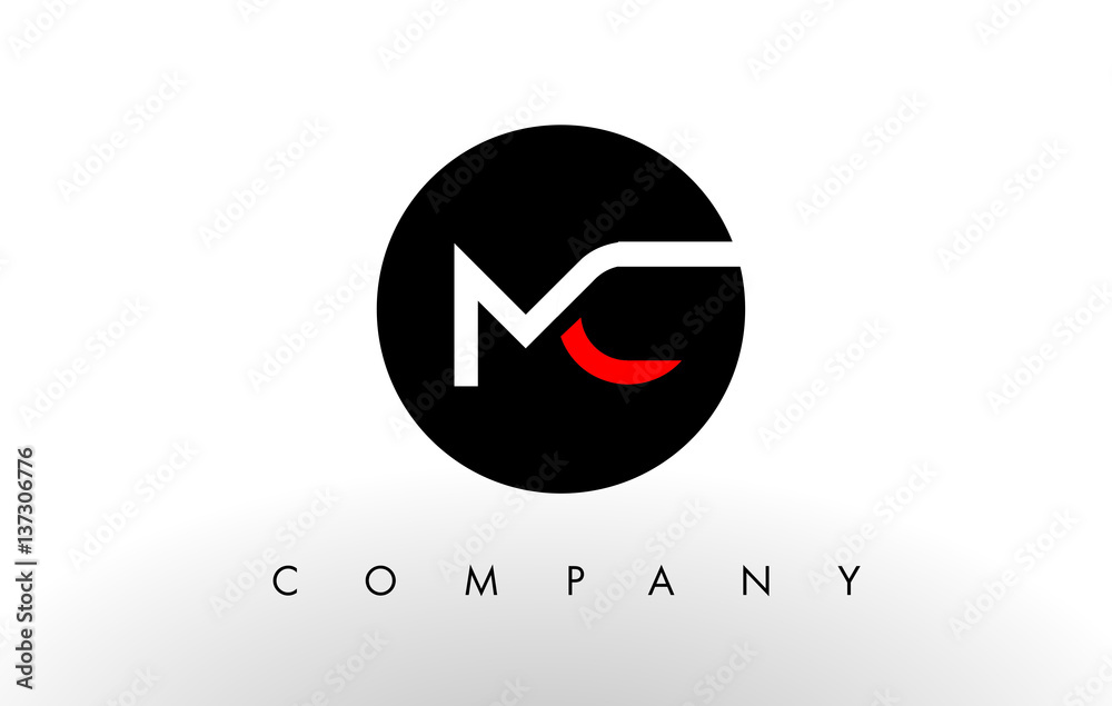 MC Logo. Letter Design Vector. Stock Vector | Adobe Stock
