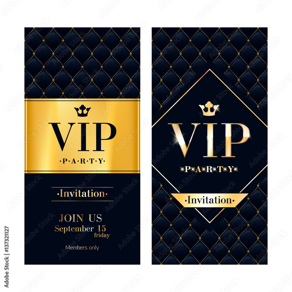 VIP invitation card premium design template. Stock Vector | Adobe Stock