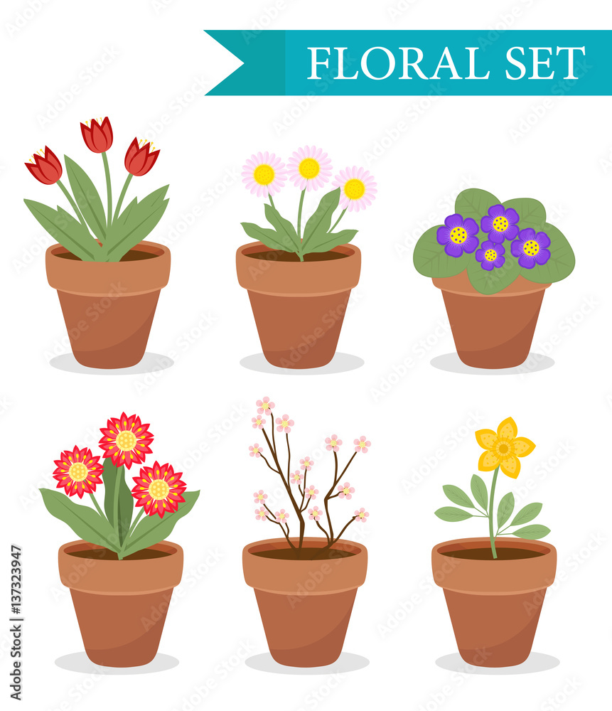 Free Clip Art Flowers In Pots | Best Flower Site