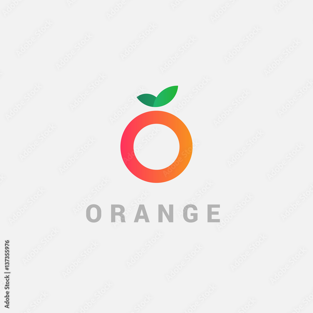Unusual vector logo in a modern style. Stock Vector | Adobe Stock