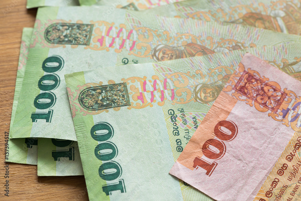 Sri Lanka rupee money. Stock Photo | Adobe Stock