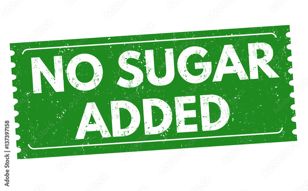 No sugar added sign or stamp Stock Vector | Adobe Stock