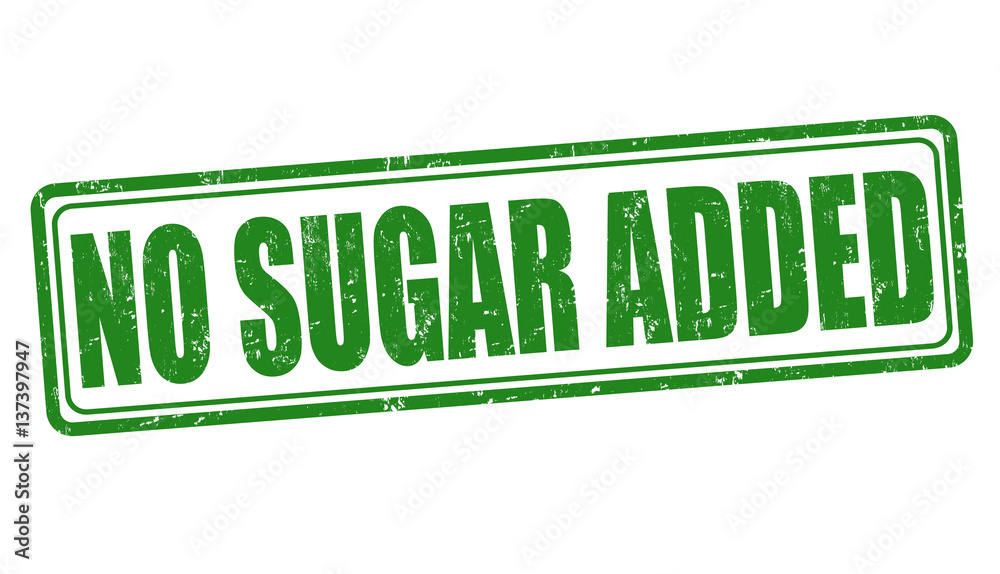 No sugar added sign or stamp Stock Vector | Adobe Stock