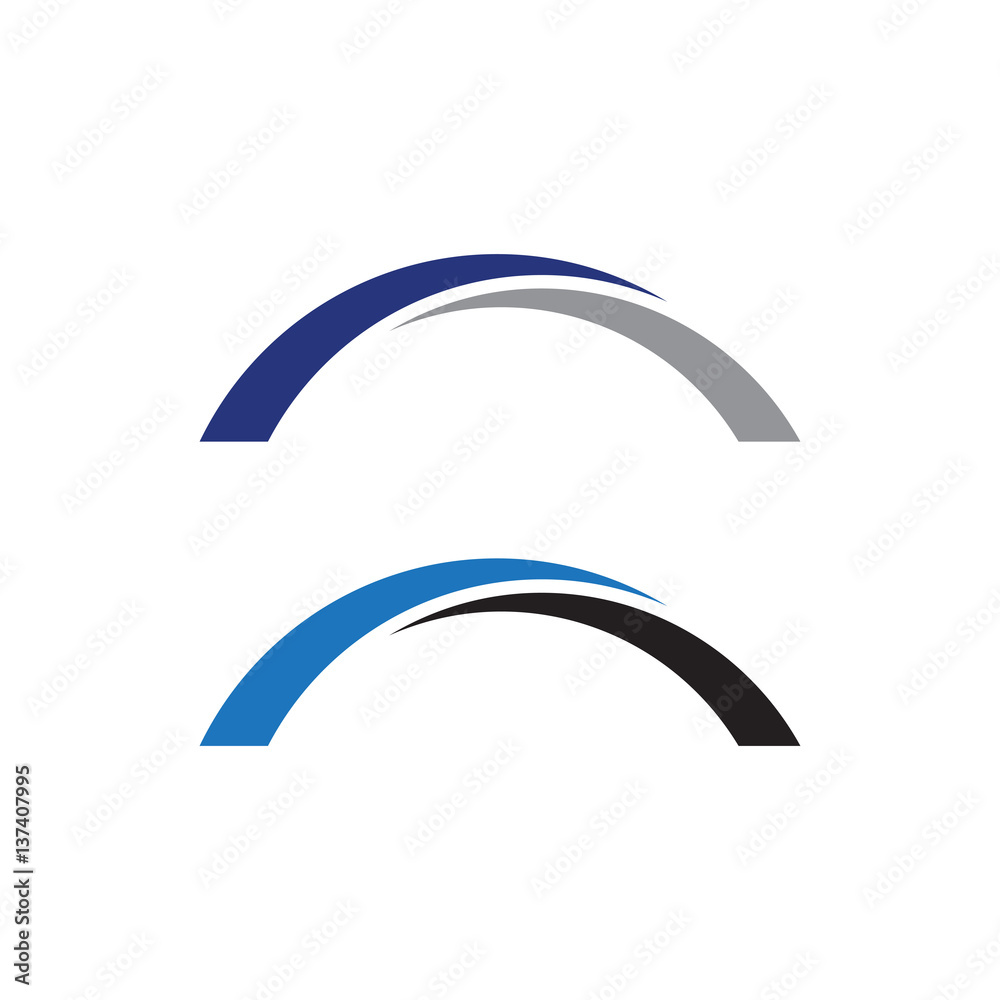Simple Arch Bridge Logo Stock Vector | Adobe Stock