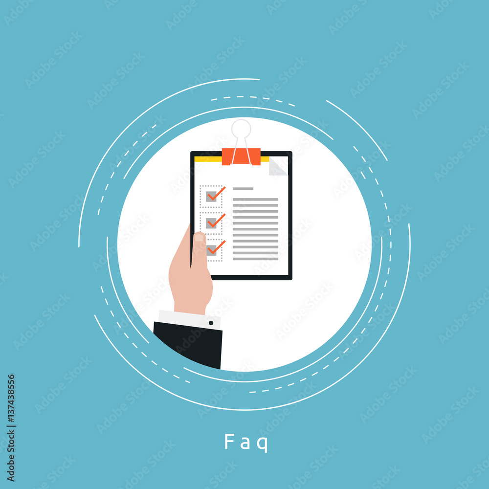 Customer service rating flat vector illustration design. FAQ ...