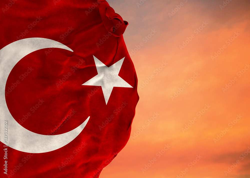 Turkish Flag, Turkey, Flag Design Stock Photo | Adobe Stock