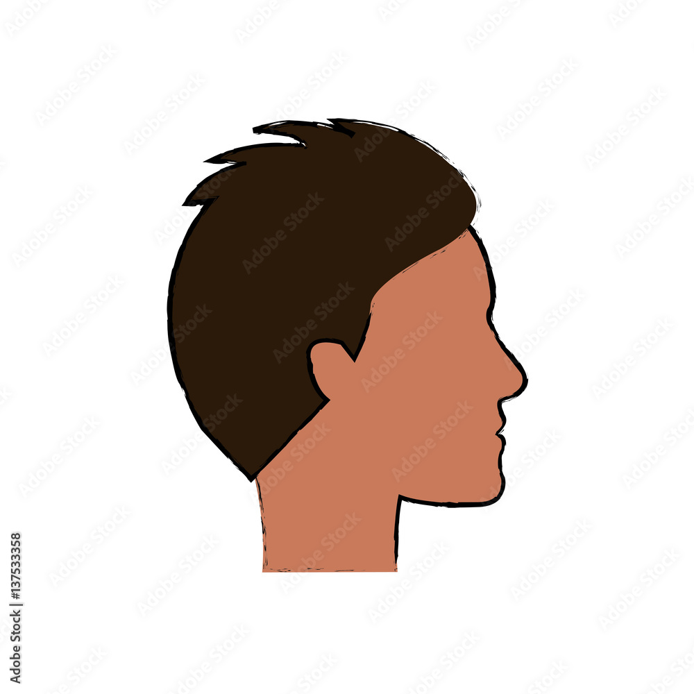 Man faceless head icon vector illustration graphic design Stock Vector ...