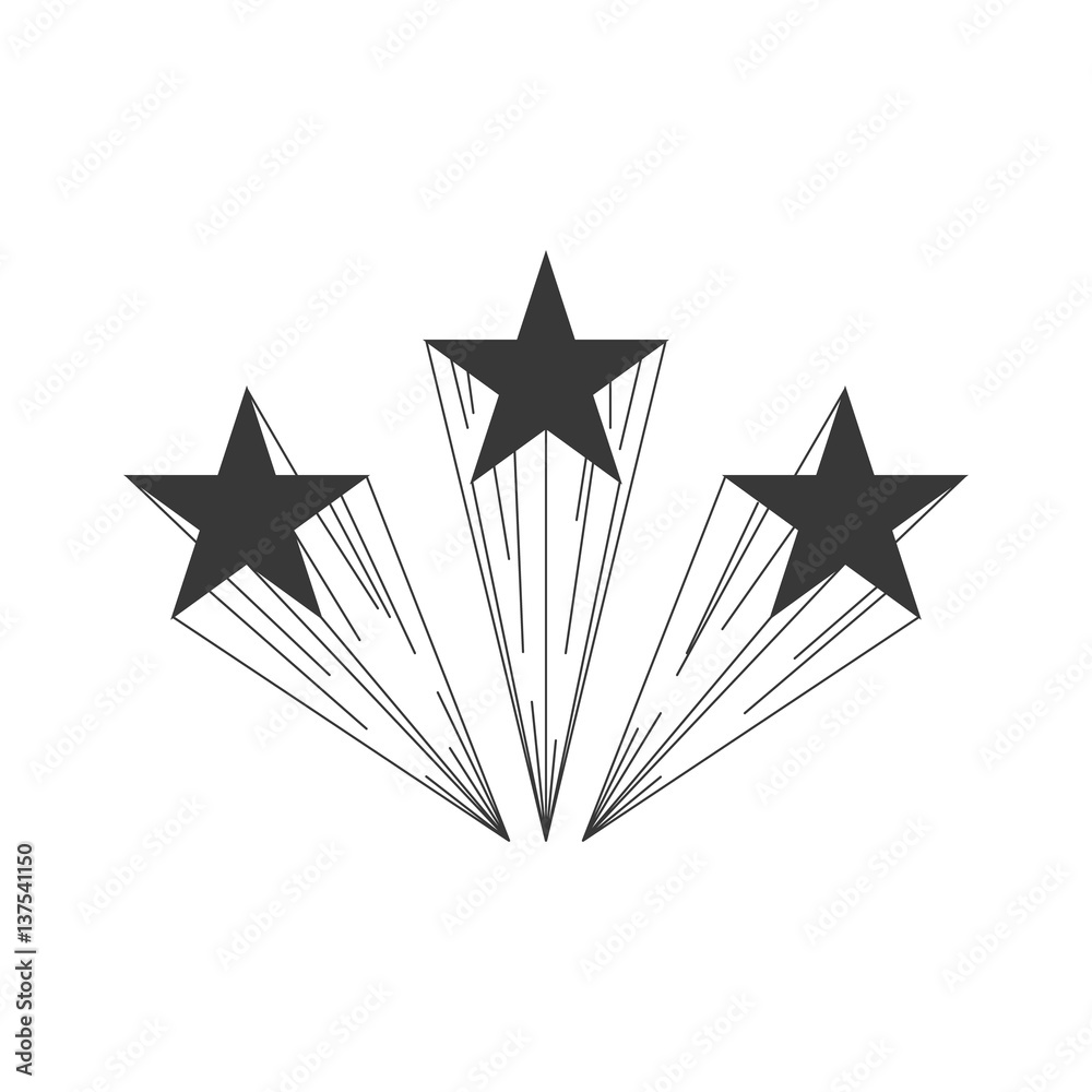 Shooting Star Logo Template Stock Vector | Adobe Stock