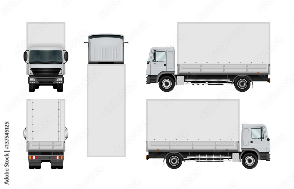 Delivery Truck Top View