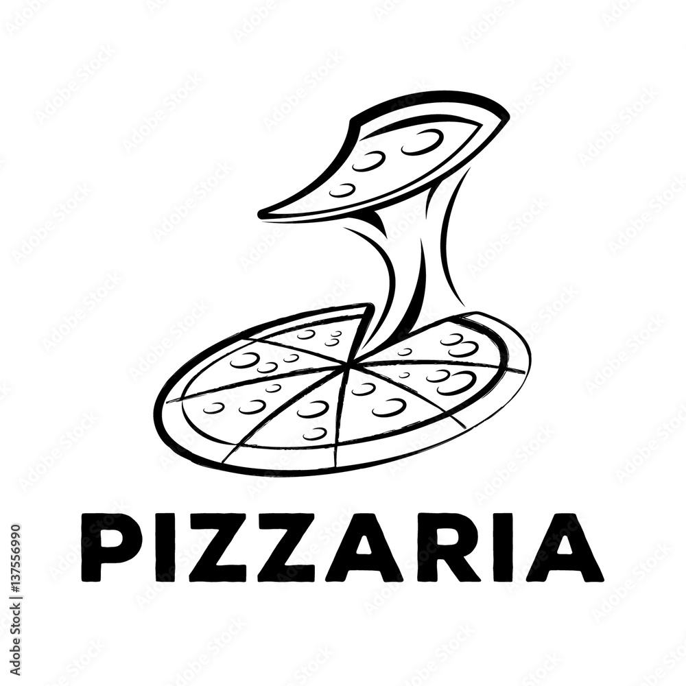 pizzaria logo Stock Vector | Adobe Stock