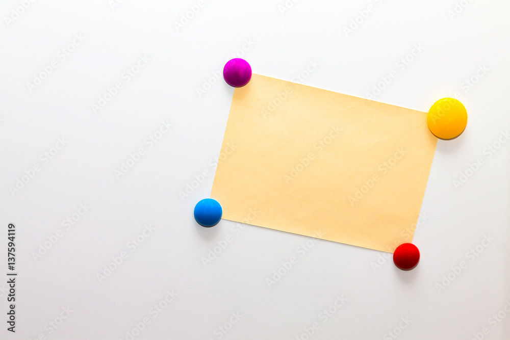 fridge (refrigerator) note with free space for lists, texts, notations ...