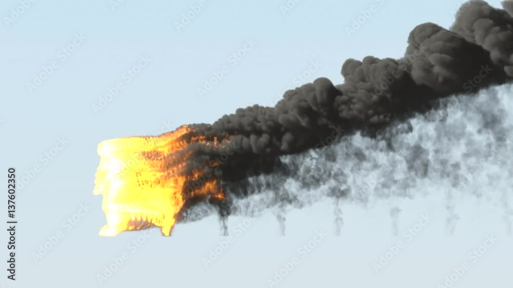 burning man running with alpha mask Stock Video | Adobe Stock