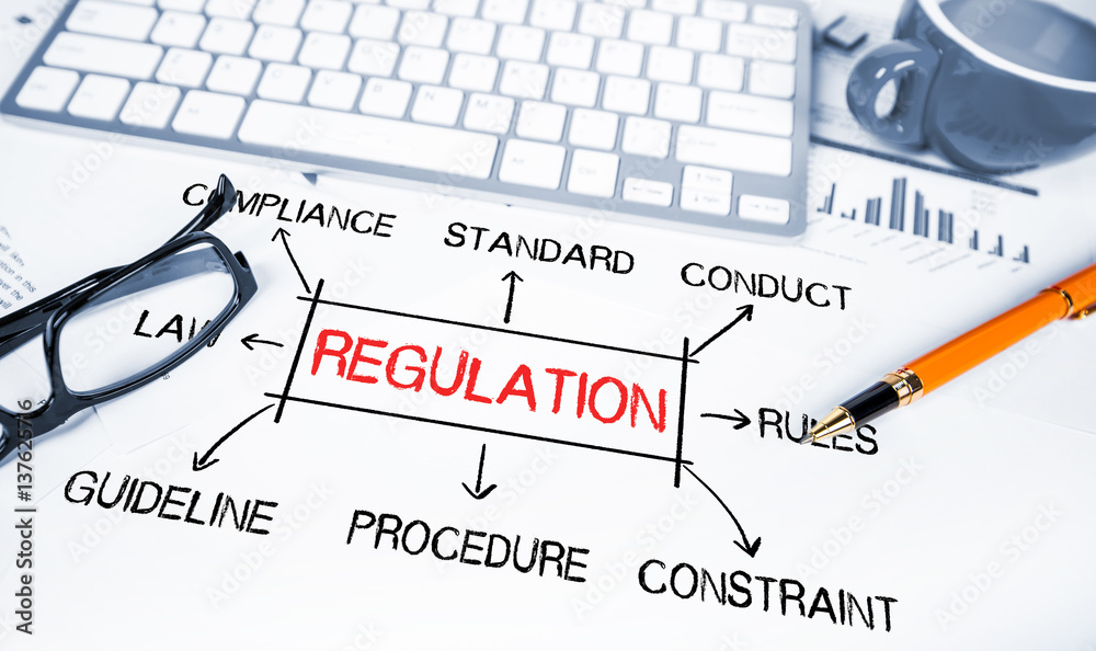 regulation concept flowchart Stock 写真 | Adobe Stock