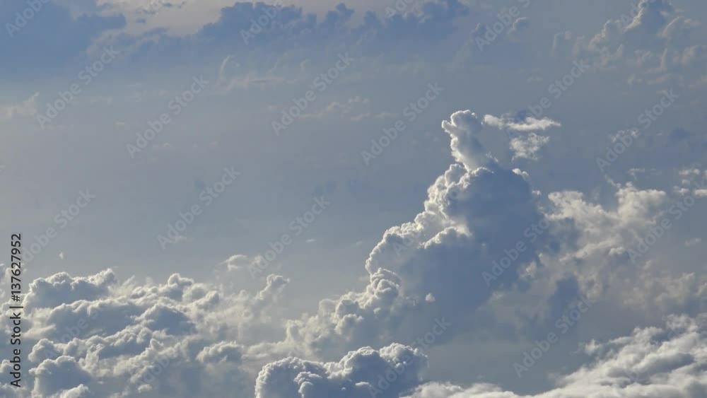 4K Hd Ultra, Traveling by air. Wonderful view of the sky and clouds ...