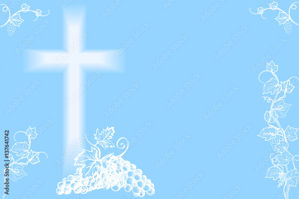 grape and cross Stock Vector | Adobe Stock