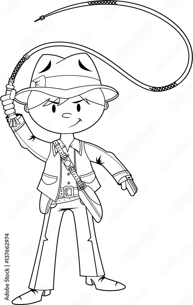 Cartoon Colour In Little Adventurer Stock Vector | Adobe Stock