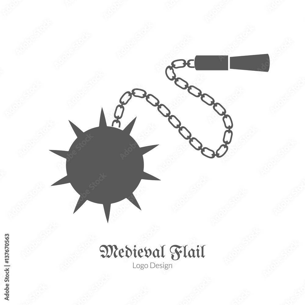 Medieval logo emblem template. Single logo, modern black simple style ...