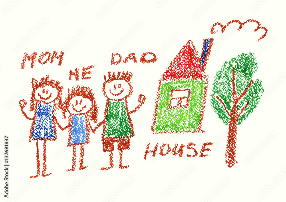 Kid Family Drawing