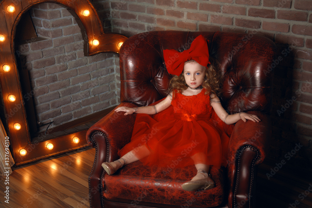 Cute girl in puppet look body paint. Young lady acts as a doll. Stock ...