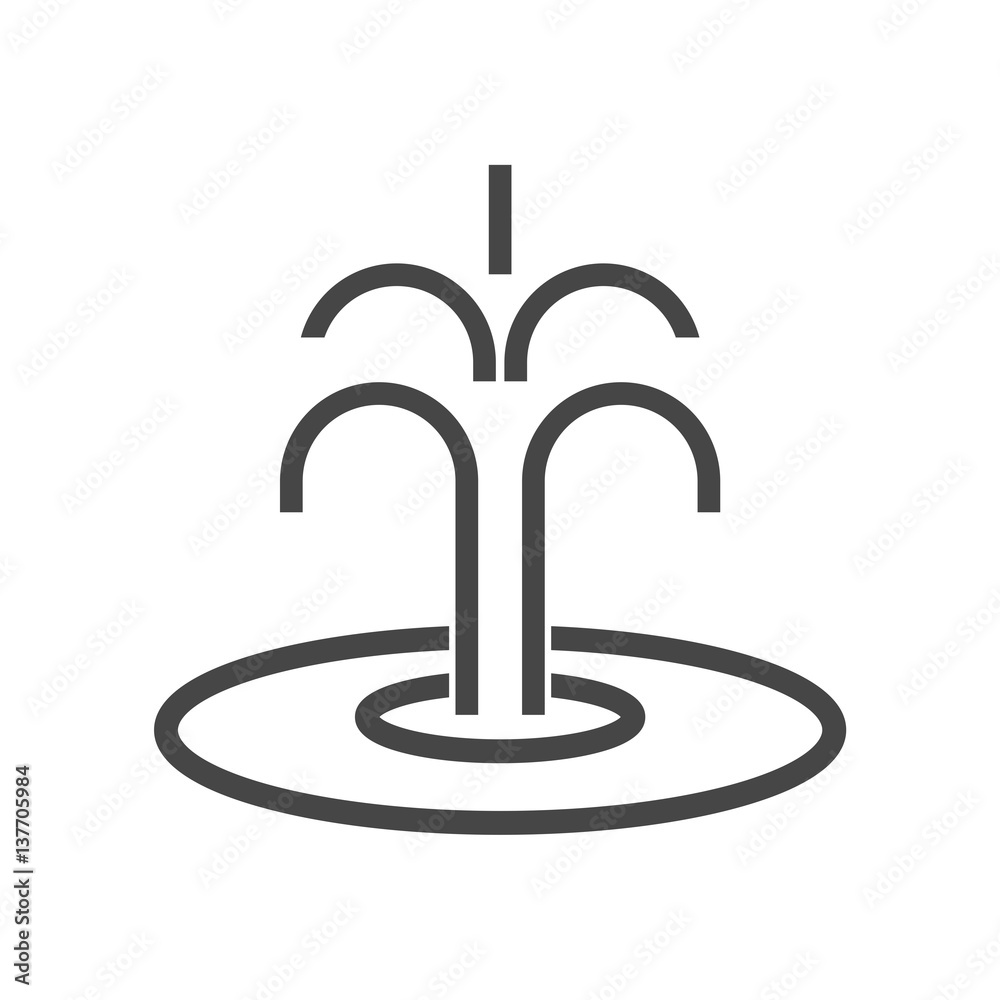 Fountain icon - Illustration Stock Vector | Adobe Stock