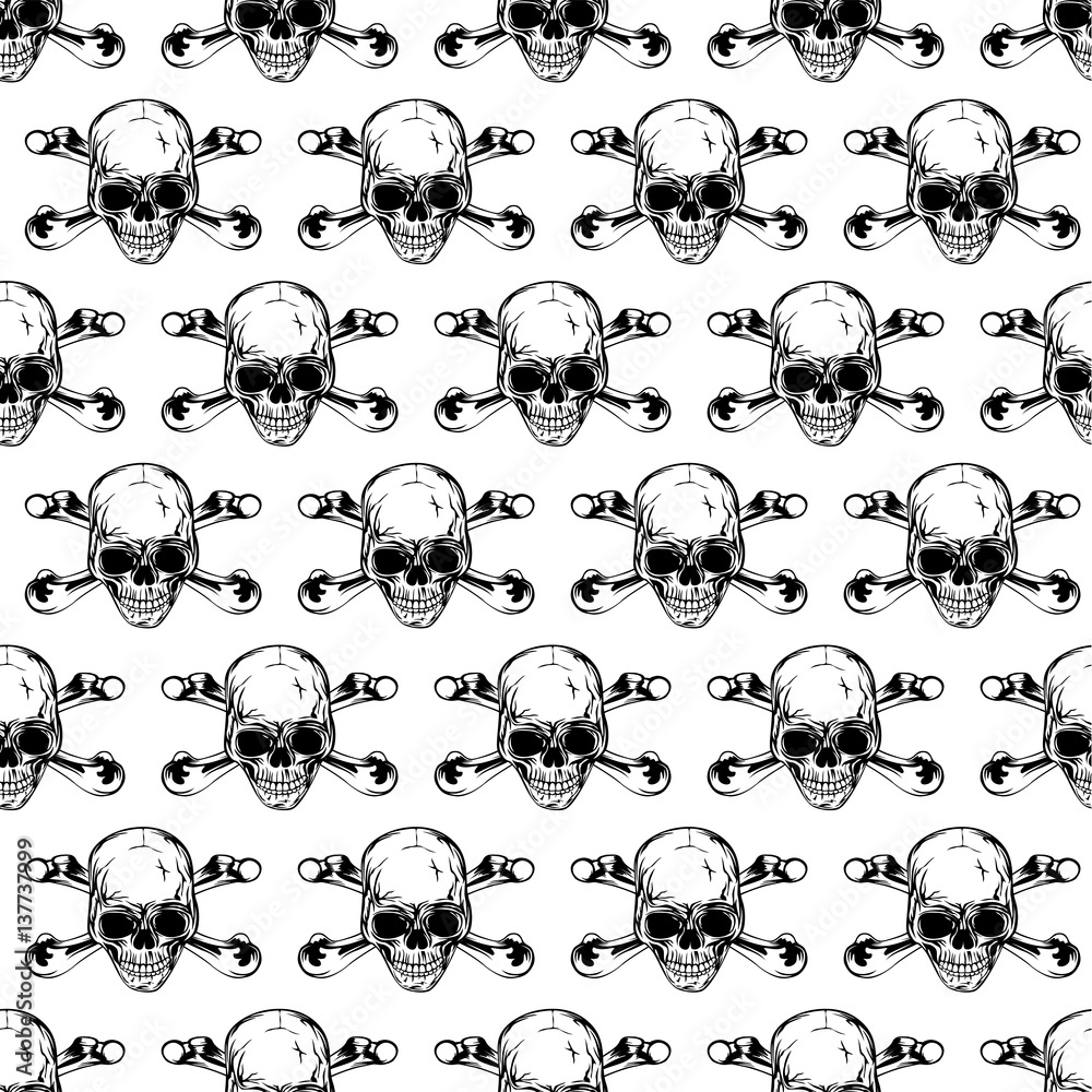 skull background Stock Vector | Adobe Stock