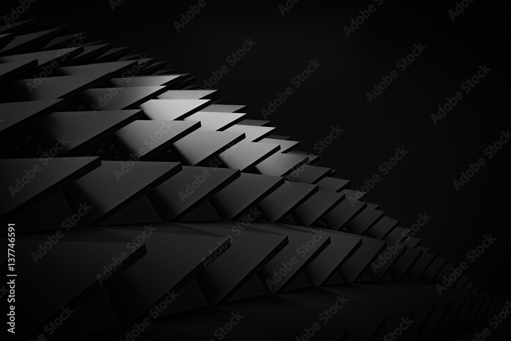 abstract black scale background 3d render Stock Illustration | Adobe Stock