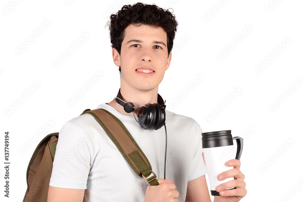 Man drinking coffee. Stock Photo | Adobe Stock