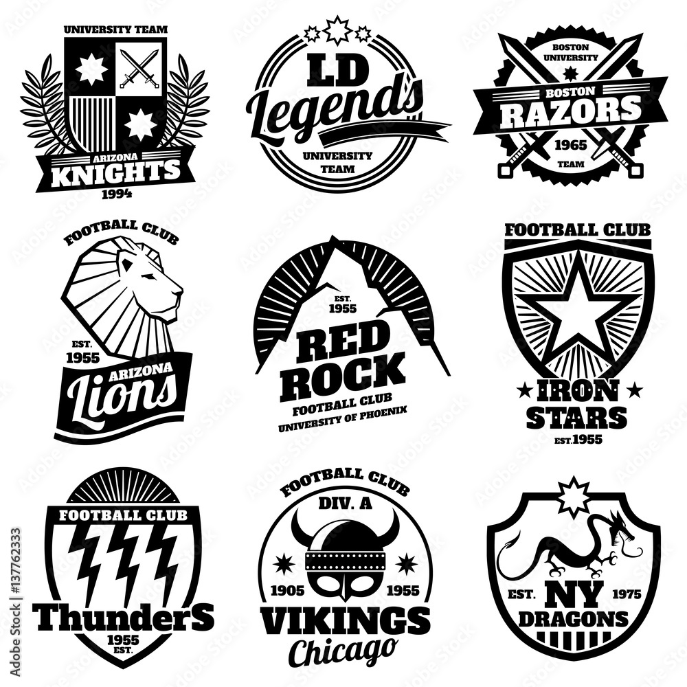 College Sports Team Logos