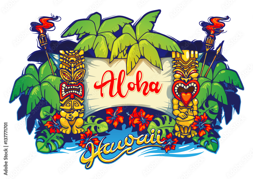 Hawaiian Banner Art