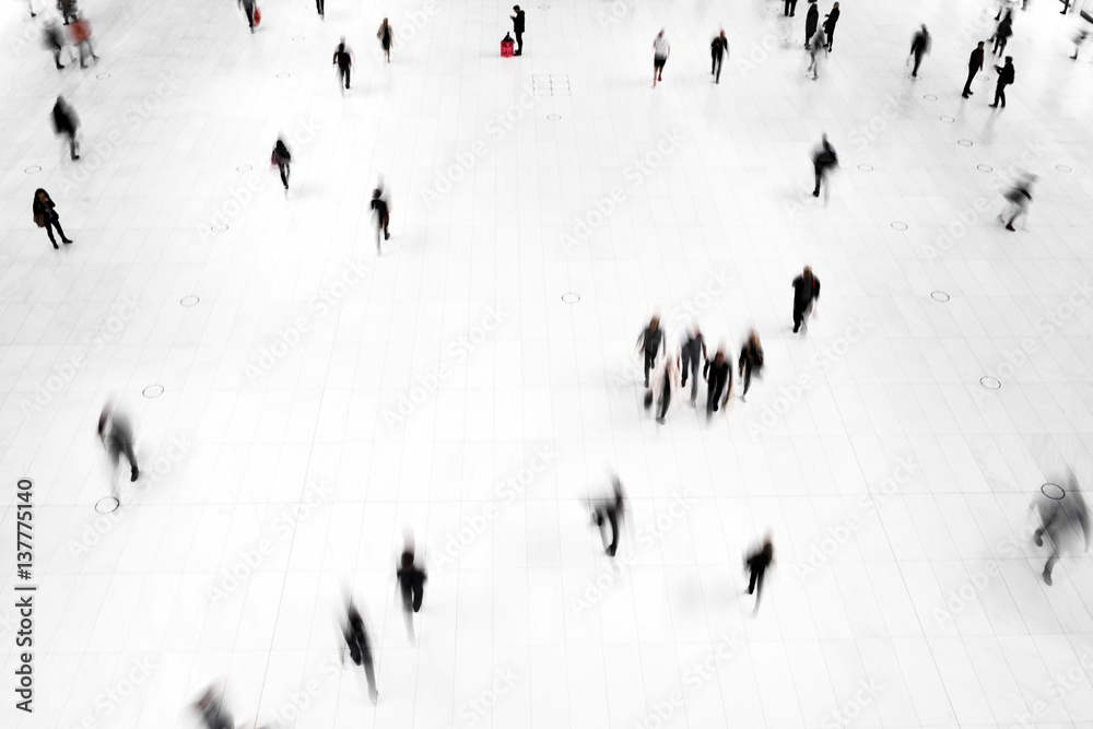 Walking People Top View