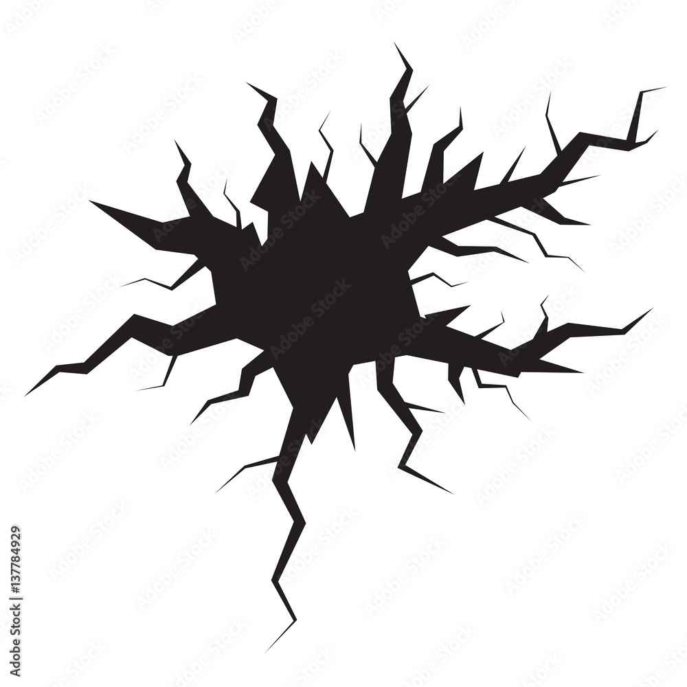 vector crack background Stock Vector | Adobe Stock