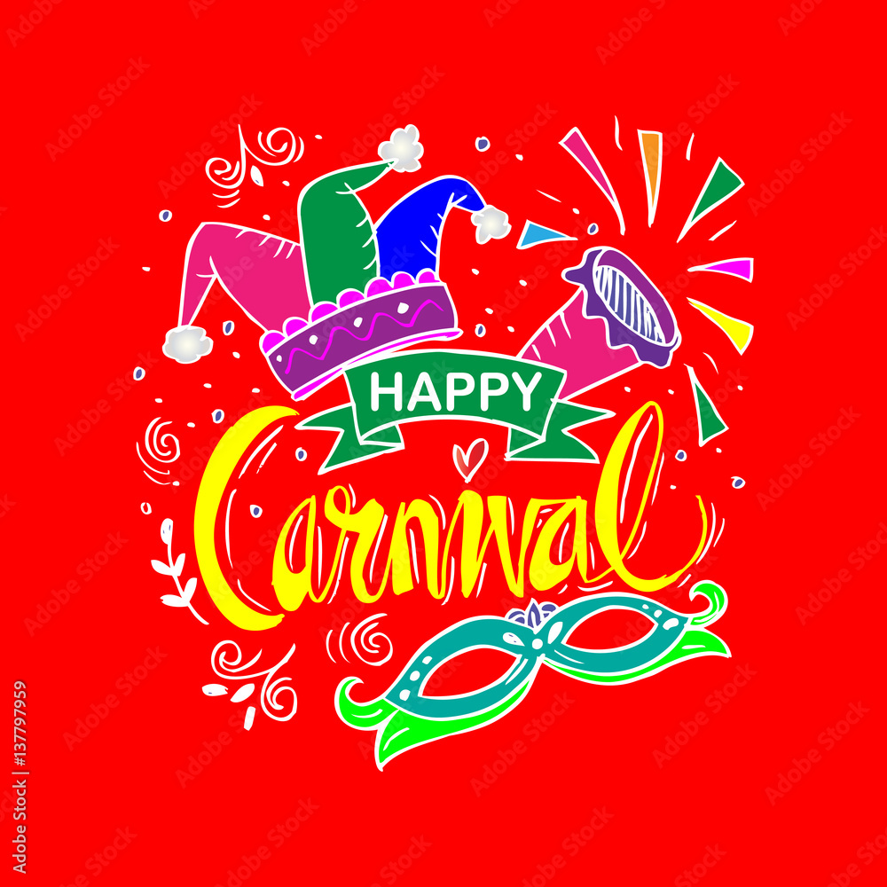 Happy Carnival Festive Concept Stock Illustration | Adobe Stock