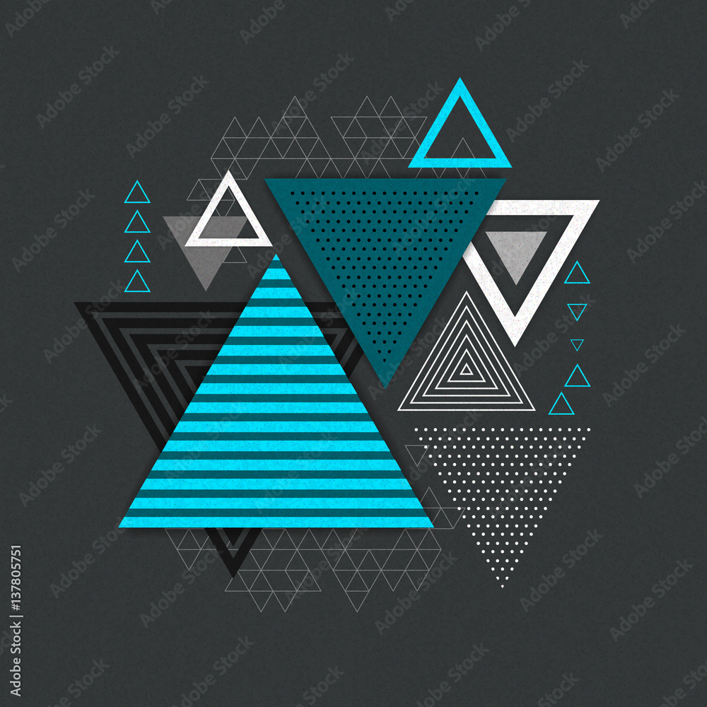 Hipster Triangle Pattern Background