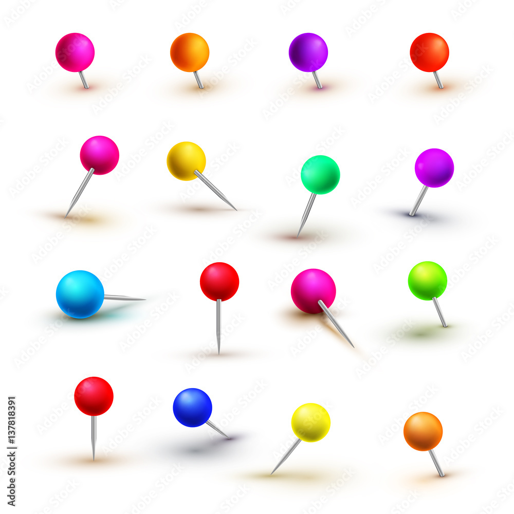 Vector Push Pins