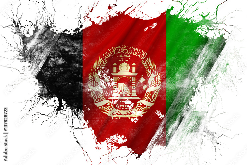 Grunge old Afghanistan flag Stock Illustration | Adobe Stock